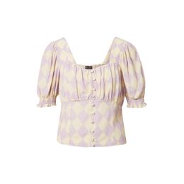 Dorothy Perkins Bluse Damen Gr&ouml;&szlig;e S hellgelb / lila