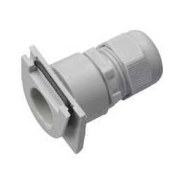 GIRA Stutzen Schieber Adapter zur Leitungseinf&uuml;hrung mit Verschraubung M20 f&uuml;r Leitungen &Oslash; 6 bis 13 mm grau, Retail