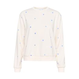 Saint Tropez Sweatshirt 'Dagna' Damen Gr&ouml;&szlig;e L hellblau / naturwei&szlig;