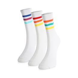 Crea Socks Socken 'Hochschule' Damen Gr&ouml;&szlig;e 36/40 wei&szlig;