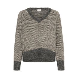 Kaffe Pullover Damen Gr&ouml;&szlig;e XXL grau