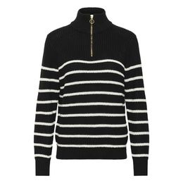 Kaffe Pullover 'Alioa' Damen Gr&ouml;&szlig;e L schwarz / wei&szlig;