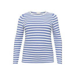 Kaffe Curve Pullover 'Ninka' Damen Gr&ouml;&szlig;e S blau / wei&szlig;
