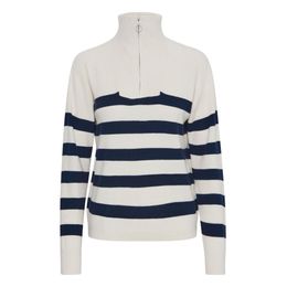 B.Young Pullover 'Manina' Damen Gr&ouml;&szlig;e XL navy / wei&szlig;