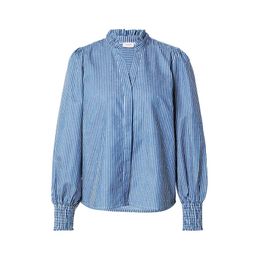 N&uuml;mph N&Uuml;MPH Bluse 'Emilie' Damen Gr&ouml;&szlig;e L blue denim / wei&szlig;