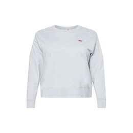 LEVI'S&reg; PLUS Levi's Plus Sweatshirt 'PL Standard Crew Swtshrt' Damen Gr&ouml;&szlig;e 5XL/6XL grau / rot