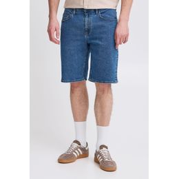 Jeansshorts Blend "BHTWISTER-Denimshorts-Mulitflex", Herren, Gr. M, US-Größen, blau (denim middle blau), Denim/Jeans, 86% Baumwolle, 10% Polyester, 2% Elasthan, 2% Viskose, mehrfarbig, Basic, schmal normal, Jeans Jeansshorts, Casual Denim Shorts