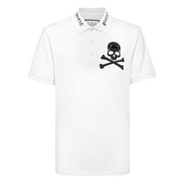 Poloshirt Philipp Plein "Skull", Jungen, Gr. L, 01, weiß, Obermaterial: 100% Baumwolle, Shirts