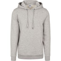 Sweatshirt Urban Classics "Urban Classics Herren Basic Sweat Hoody", Herren, Gr. M, grau, 63% Baumwolle, 37% Polyester, unifarben, Sweatshirts Sweatshirt