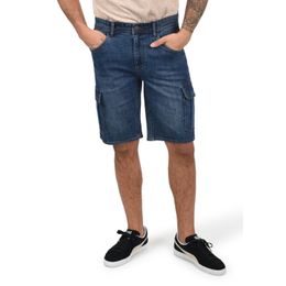 Jeansshorts Blend "BHJacko", Herren, Gr. S, US-Gr&ouml;&szlig;en, denim middleblau, Web, 98% Baumwolle, 2% Elasthan, unifarben, regular fit normal, Jeans Jeansshorts, Cargoshorts aus Denim