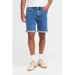 Jeansshorts Blend "BHDenimshorts", Herren, Gr. M, US-Gr&ouml;&szlig;en, denim unwashed middle blau, Denim/Jeans, 98% Baumwolle, 2% Elasthan, unifarben, regular fit kurz, Jeans Jeansshorts, Stilvolle 5-Pocket-Jeansshorts