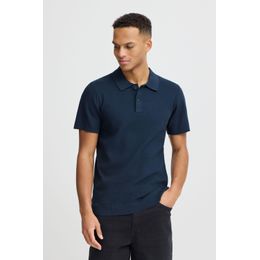 Poloshirt Blend "BHALK", Herren, Gr. XL, blau (marineblaus), Web, 100% Baumwolle, unifarben, eng normal, ohne Ausschnitt, normaler Saum, Shirts, Klassisches Poloshirt