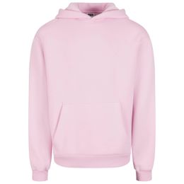 Kapuzensweatshirt Urban Classics "Urban Classics Fluffy Hoody", Herren, Gr. 4XL, softpink, 70% Baumwolle, 30% Polyester, unifarben, Sweatshirts