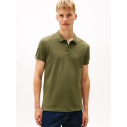 Poloshirt Tommy Jeans "TJM SLIM PLACKET POLO EXT", Herren, Gr. 3XL, dunkelgr&uuml;nery, Piqu&eacute;, Obermaterial: 100% Baumwolle, slim fit, Shirts