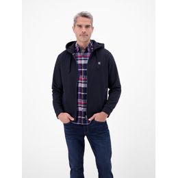 Sweatjacke Lerros "Lerros Hoodie Sweat-Jacke", Herren, Gr. L, classic navy, 50% Baumwolle, 50% Polyester, Sweatjacken