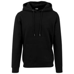 Sweatshirt Urban Classics "Urban Classics Herren Basic Sweat Hoody", Herren, Gr. L, schwarz, 63% Baumwolle, 37% Polyester, unifarben, Sweatshirts