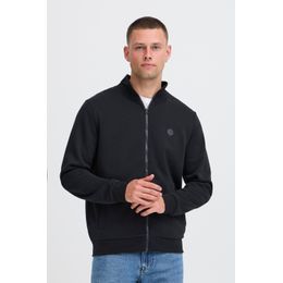 Sweatjacke Blend "BHTomi", Herren, Gr. M, schwarz, Sweatware, 80% Polyester, 20% Baumwolle, unifarben, normal normal, hoch geschlossener Ausschnitt, Rippb&uuml;ndchen, Sweatjacken Sweatjacke, Basic Sweatjacke mit Taschen