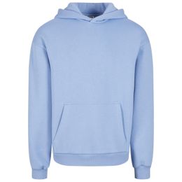 Kapuzensweatshirt Urban Classics "Urban Classics Fluffy Hoody", Herren, Gr. XXL, powderblau, 70% Baumwolle, 30% Polyester, unifarben, Sweatshirts