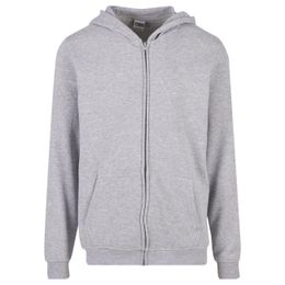 Sweatjacke Urban Classics "Urban Classics Basic Essential Zip Hoody", Herren, Gr. M, erdgrau, 65% Baumwolle, 35% Polyester, unifarben, Sweatjacken