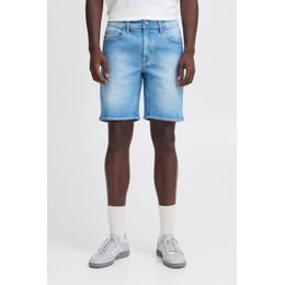 Jeansshorts Blend "BHTWISTER", Herren, Gr. M, US-Gr&ouml;&szlig;en, denim middle blau, Denim/Jeans, 98% Baumwolle, 2% Elasthan, gemustert, Basic, schmal normal, Jeans Jeansshorts, Casual Jeansshorts