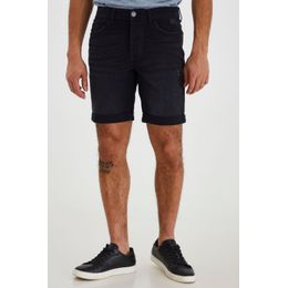 Jeansshorts Blend "BHMartels", Herren, Gr. S, US-Gr&ouml;&szlig;en, denim schwarz, Web, 98% Baumwolle, 2% Elasthan, unifarben, Basic, regular fit kurz, Jeans Jeansshorts, Stilvolle 5-Pocket-Jeansshorts mit Used Look Effekt