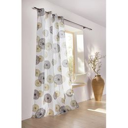 HEINE HOME Dekoschal in Creme/ Braun - 67% | Gr&ouml;&szlig;e 245x135 cm | Gardinen-vorhaenge