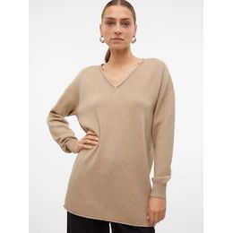 V&eacute;ro Moda Vero Moda Pullover "Gold" in Beige - 77% | Gr&ouml;&szlig;e L | Damen-pullover-cardigans