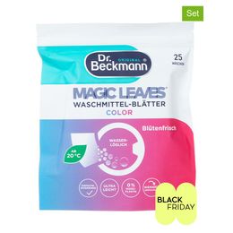 Dr.Beckmann Dr. Beckmann 2er-Set: Waschmittelblätter "Magic Leaves Color", je 25 Stück - 12% | Putzutensilien