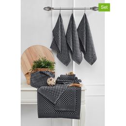 Violeta Home 10er-Set: Geschirrtücher in Grau - (L)60 x (B)40 cm - 63% | Tischwaesche