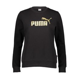 Puma Sweatshirt "Essentials+" in Schwarz - 58% | Gr&ouml;&szlig;e L | Damen-sweatshirts-jacken