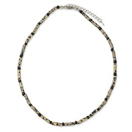 Firetti Collier »Schmuck Geschenk Edelstahl Halsschmuck Halskette Edelstein« silberfarben-braun-schwarz Modische Collier mit leichtem Flair
