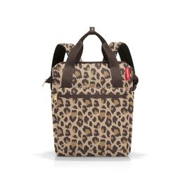 Reisenthel Aufbewahrungstasche »Rucksacktasche allrounder R« leo macciato B/H/T: 31 cm x 39 cm x 17 cm