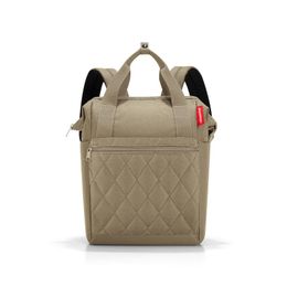 Reisenthel Aufbewahrungstasche »Rucksacktasche allrounder R« rhombus olive B/H/T: 31 cm x 39 cm x 17 cm