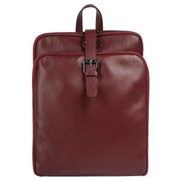 CLUTY Cityrucksack rot B/H/T: 32 cm x 25 cm x 8 cm B/H/T: 32 cm x 25 cm x 8 cm H&ouml;he 32 cm x Breite 25 cm x Tiefe 8 cm
