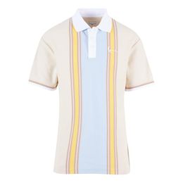 Karl Kani Poloshirt »Herren KM221-071-1 KK Chest Signature Stripe Polo Tee«, 1 Stk. cream/lightblue L L KOMFORT OHNE GRENZEN: Genießen Sie den...