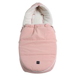 Kaiser Naturfellprodukte Babyschalen-Fu&szlig;sack "Hoody 2.0" in Rosa - (L)80 x (B)40 cm - 45% | Baby-fusssaecke