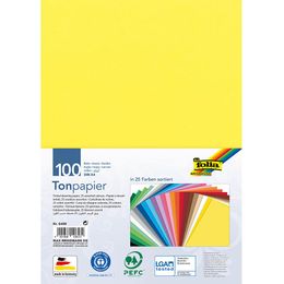 folia PAPER Tonpapier in Bunt - 100 Blatt - DIN A4 - 43% | Kreativbedarf-diy
