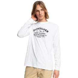 Quiksilver Langarmshirt &raquo;Closed Tion&laquo; wei&szlig; XL XL Stoff: leichter Baumwoll-Jersey [160 g/m2]