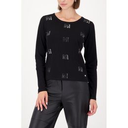 monari Langarmshirt Regular fit mit Rundhalsausschnitt schwarz 34 34 Stylischer Pullover von monari