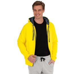 TRIGEMA Sweatjacke &raquo;Sweatjacke mit Kapuze&laquo; 1 Stk. citron XL XL Sweat-Qualit&auml;t, innen angeraut