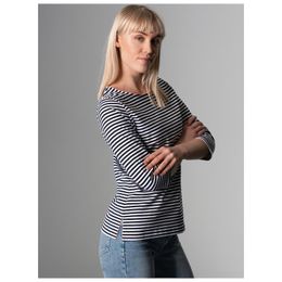 TRIGEMA Damen Longsleeve &raquo;TRIGEMA Shirt aus 100% Baumwolle mit 3/4-Arm&laquo; 1 Stk. blau M
