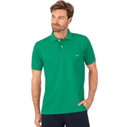 TRIGEMA Poloshirt &raquo;Polohemd mit Brusttasche&laquo; 1 Stk. green 3XL 3XL DELUXE-Piqu&eacute;-Qualit&auml;t