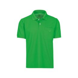 TRIGEMA Poloshirt &raquo;Polohemd mit Brusttasche&laquo; 1 Stk. apfel M M DELUXE-Piqu&eacute;-Qualit&auml;t