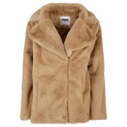 Urban Classics Damen Urban Classics Winterjacke &raquo; Damen Ladies Lapel Teddy Jacket&laquo; 1 Stk. tlg. ohne Kapuze XL