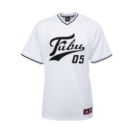 Fubu Kurzarmshirt &raquo;Herren FM232-004-3 Varsity Mesh Tee&laquo;, 1 Stk. white/black L L Leichte Mesh-T-Shirts f&uuml;r sportliche Looks