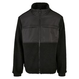 Urban Classics Winterjacke &raquo;Herren Patched Sherpa Jacket&laquo; 1 Stk. tlg. ohne Kapuze black XXL XXL Leichte Herren Jacke mit kontrastarkem Materialmix