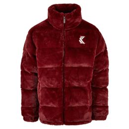Karl Kani Winterjacke »Herren KM214-014-2 OG Fake Fur Puffer Jacket dark red« 1 Stk. tlg. ohne Kapuze dark red S S ULTIMATIVER KÄLTESCHUTZ:...