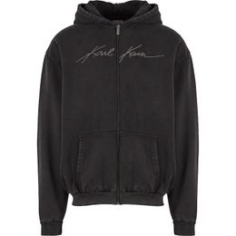 Karl Kani Sweatjacke &raquo;Autograph Heavy OS Zip Hoodie&laquo; black XL XL Warme gestrickte Kapuzenpullover fuer kalte Tage