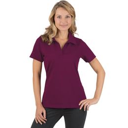 TRIGEMA Poloshirt »Poloshirt ohne Knopfleiste« 1 Stk. sangria L L Piqué Qualität