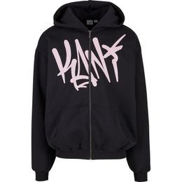 Karl Kani Sweatjacke &raquo;KM251-006-1 Woven Signature Kani Os Zip Hoodie&laquo; black/rose XS XS FLEXIBEL: Zip Hoodies sind das Must-have f&uuml;r alle, die Wert...
